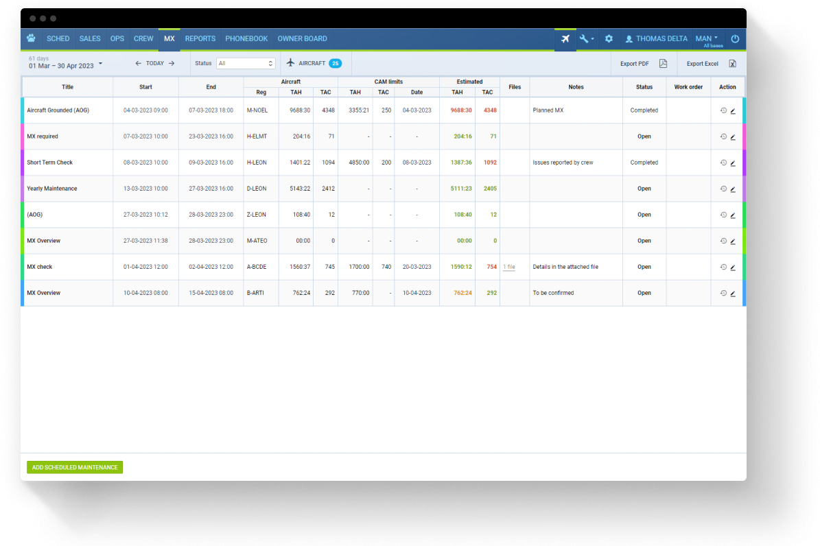 Flight Scheduling Software - Flight Operations Software